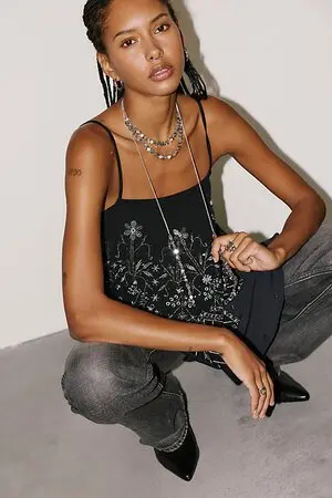 Free People Moonflower Embellished Tunic
