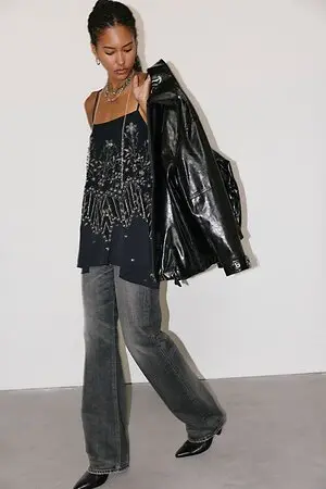 Free People Moonflower Embellished Tunic