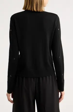 Kobi Halperin Esme Embellished Wool Cardigan