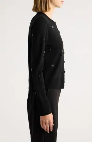 Kobi Halperin Esme Embellished Wool Cardigan