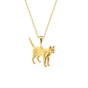 NOWART JEWELRY Cat Necklace - Gold
