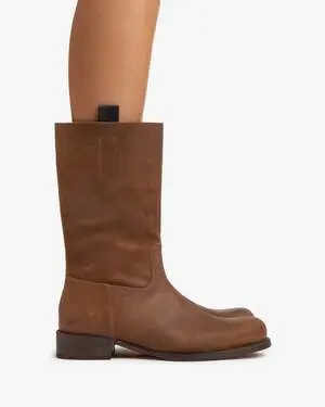 JUDE Leif Boot Distressed Suede Leather - Tan