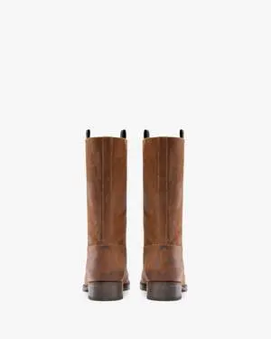 JUDE Leif Boot Distressed Suede Leather - Tan