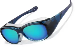 Zenni Oval Glasses W/ Strap Plastic Full Rim Frame - Blue