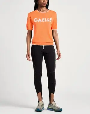 GAELLE PARIS Sweater Size Cotton, Acrylic, Viscose, Polyamide, Polyester - Orange