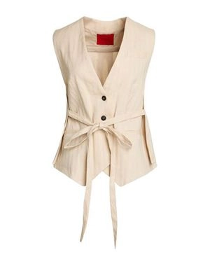 Max & Co. Tailored Vest Size Linen, Cotton, Elastane