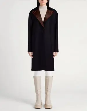 JACOB COHЁN Coat Size Wool, Polyamide, Cashmere, Calfskin