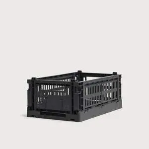 HAY Small Recycled Colour Crate - Charcoal