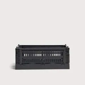 HAY Small Recycled Colour Crate - Charcoal