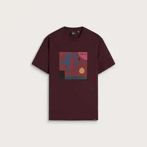 PARRA Tripped Up T-shirt - Dark Red
