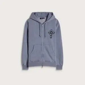 PARRA A Cross To Bear Zip Hoodie - Blue