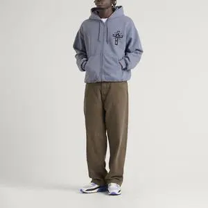 PARRA A Cross To Bear Zip Hoodie - Blue
