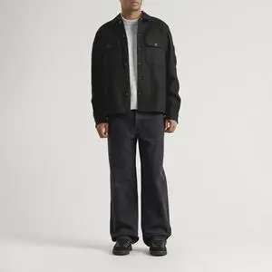 C.P. COMPANY Felt Lens Overshirt - Black