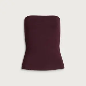 SKIMS Cotton Jersey Tube Top Currant