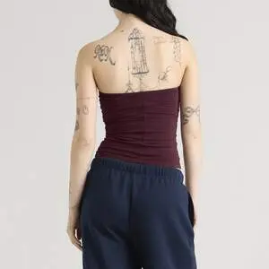 SKIMS Cotton Jersey Tube Top - Currant