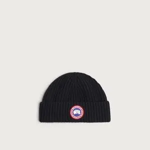 Canada Goose Cashmere Blend Rib Toque Beanie - Black