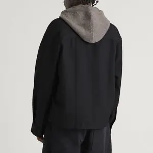 Studio Nicholson Rrick Tech Wool Open Collar Shirt