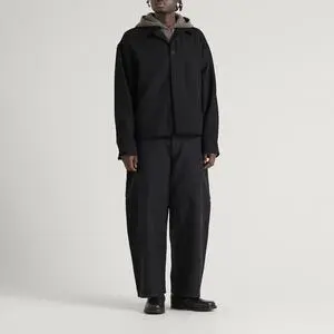 Studio Nicholson Rrick Tech Wool Open Collar Shirt