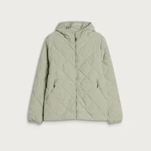 HIKING PATROL Base Grid Lt Down Hooded Jacket - Thyme