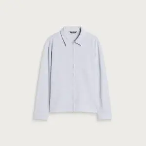 HIKING PATROL Edge Knit Zip Shirt - Lt Grey