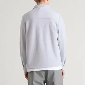 HIKING PATROL Edge Knit Zip Shirt - Lt Grey