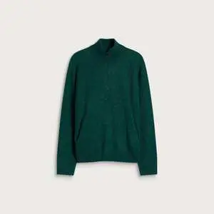 HIKING PATROL Essence Mohair Mixed Knit Top - Forest Green