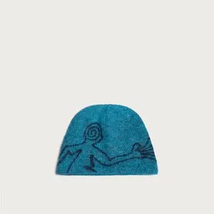 HIKING PATROL Mascot Mohair Mixed Beanie - Blue