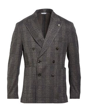 MANUEL RITZ Blazer Taupe Size Viscose, Polyester, Cotton, Elastane - Grey
