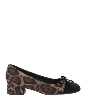 TWENTY FOUR HAITCH Pumps Size Textile Fibers, Synthetic Material - Black