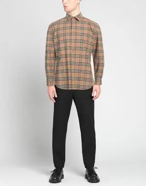 Burberry Shirt Camel Size Cotton, Elastane