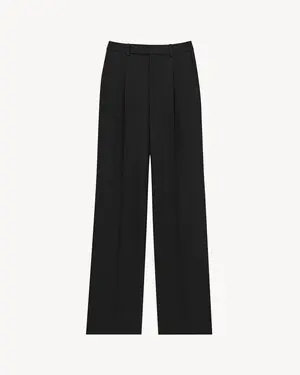 Saint Laurent Pants In Grain De Poudre