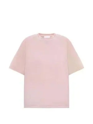 DONDUP Embroidered-logo Crew-neck T-shirt - Pink