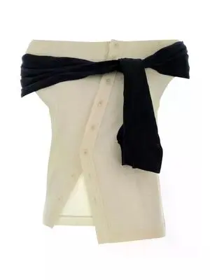 JW Anderson Layered Knotted Top - Neutrals