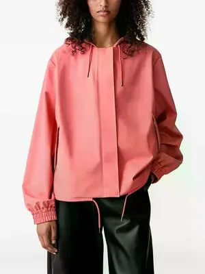 Rains String W Hooded Drawstring Jacket - Pink