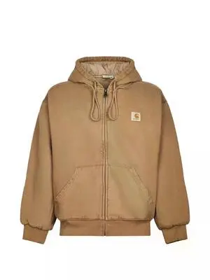Carhartt Work In Progress Logo-patch Hoodie - Brown