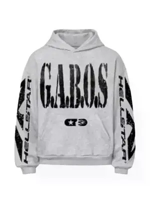 HELLSTAR G.a.b.o.s. Graphic-print Hoodie - Grey
