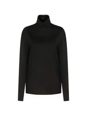 Gucci High-neck Long-sleeve Top - Black