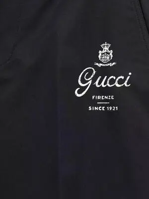 Gucci Belt-loop Logo-print Trousers