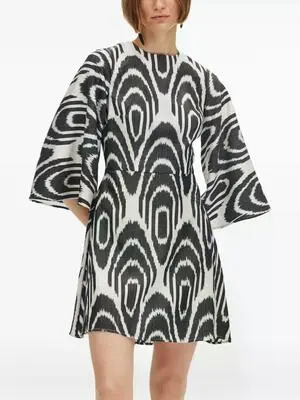 PUNICANA Wings Patterned Mini Dress - Black