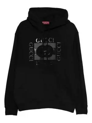 Gucci Logo Hoodie - Black