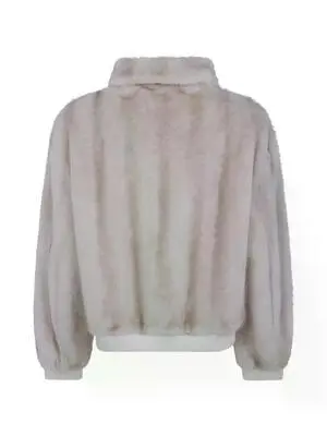 DRHOPE Faux-fur Zip-up Jacket