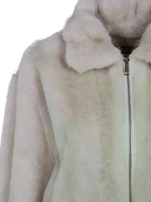 DRHOPE Faux-fur Zip-up Jacket