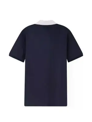 Gucci Contrast Collar Pocket Polo Shirt - Blue