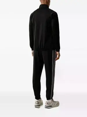 Adidas Logo-print Contrast-piping Sweatshirt