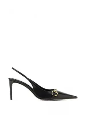 Gucci Horsebit Slingback Pumps - Black