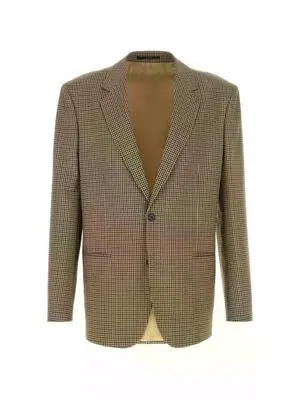 Gucci Gingham-check Single-breasted Blazer - Neutrals