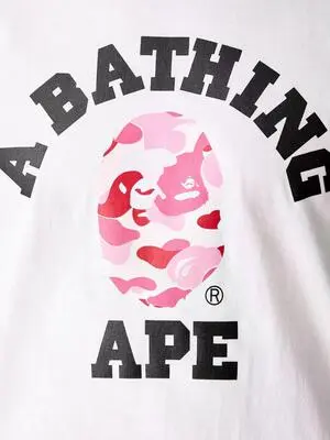 A BATHING APE Abc Camo College Tee Logo-print T-shirt