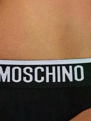 Moschino Logo-waistband Thongs