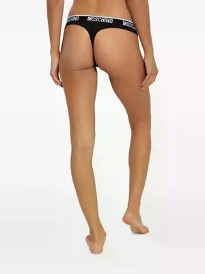 Moschino Logo-waistband Thongs