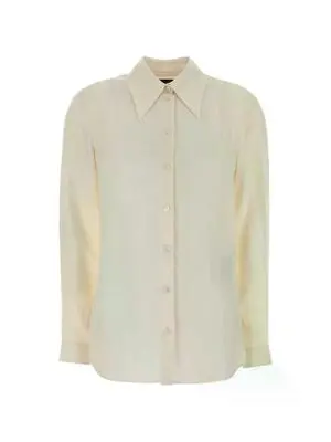 Gucci Incrocio Gg-motif Chain-print Shirt - Neutrals